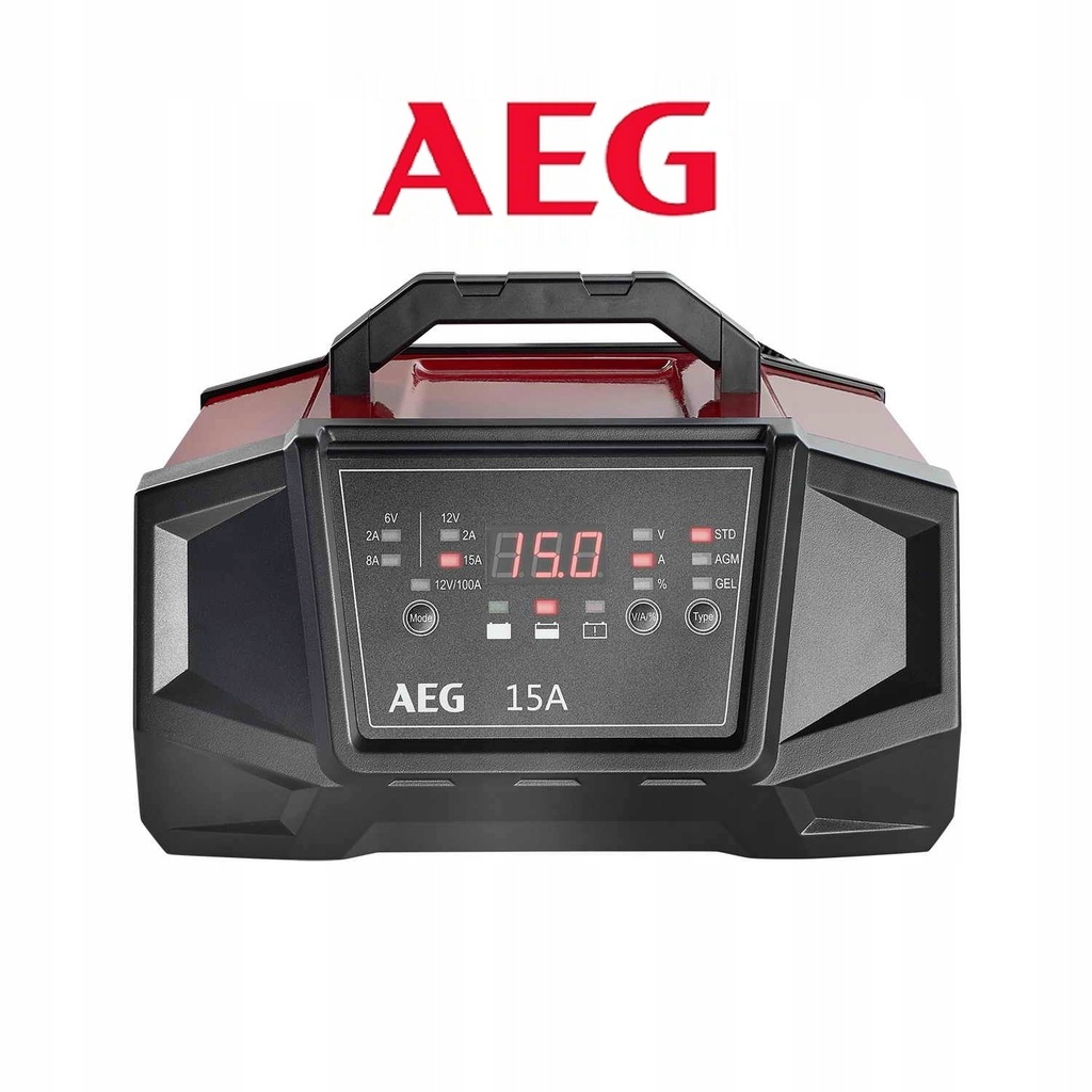 PROSTOWNIK AEG 6V/12V 15A 100A WM15 Z ROZRUCHEM - 13151376409 ...