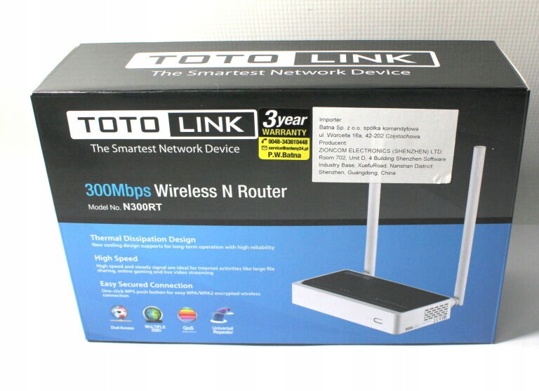 ROUTER BEZPRZEWODOWY TOTO LINK N300RT - 11591074214 - oficjalne ...