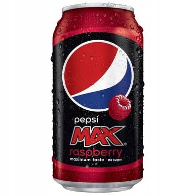 Pepsi Max Raspberry No Sugar Puszka 330ml - 9151246847 - oficjalne ...