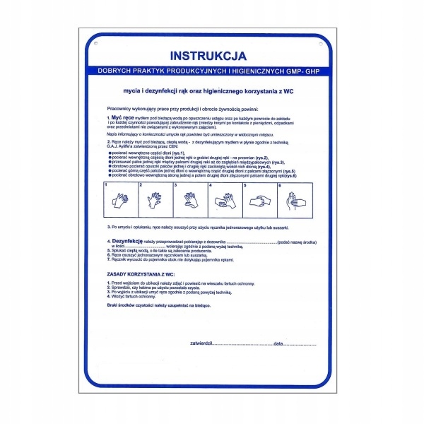 Instrukcja MYCIA RĄK I KORZYSTANIA Z WC a4 - 12594523973 - oficjalne archiwum Allegro