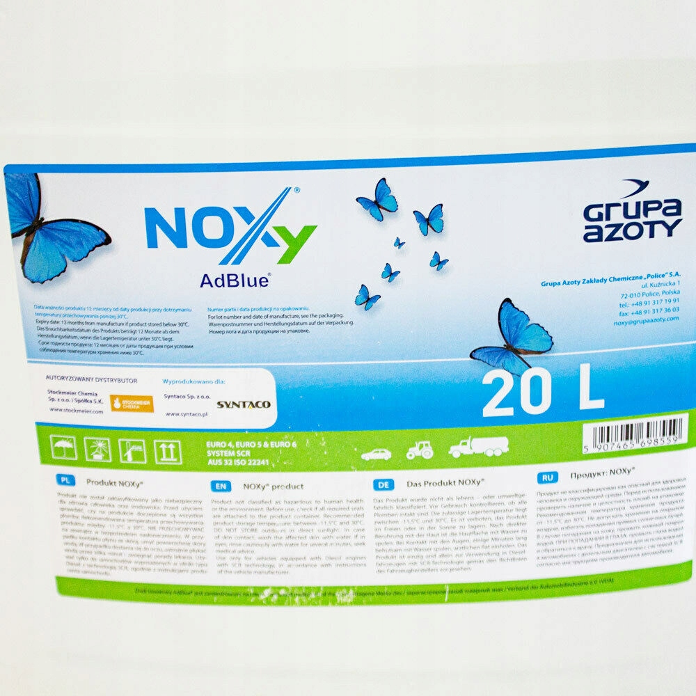 NOXY 20L AdBlue 32,5% ROZTWÓR MOCZNIKA - 12569796489 - oficjalne ...