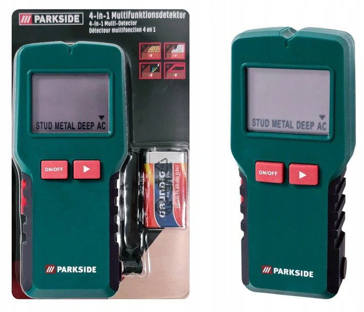 PARKSIDE Detektor Kabli Przewodów Drewna Metalu - 12568190965 ...