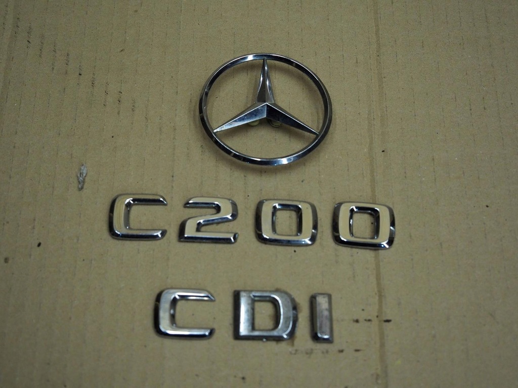 EMBLEMAT MERCEDES W203 TYŁ NAPIS LOGO C200 CDI - 11593061660 ...