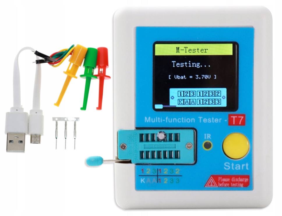 MIERNIK RLC TESTER LCR-T7 ELEMENTÓW ELEKTRONICZNYC - 12644565191 ...
