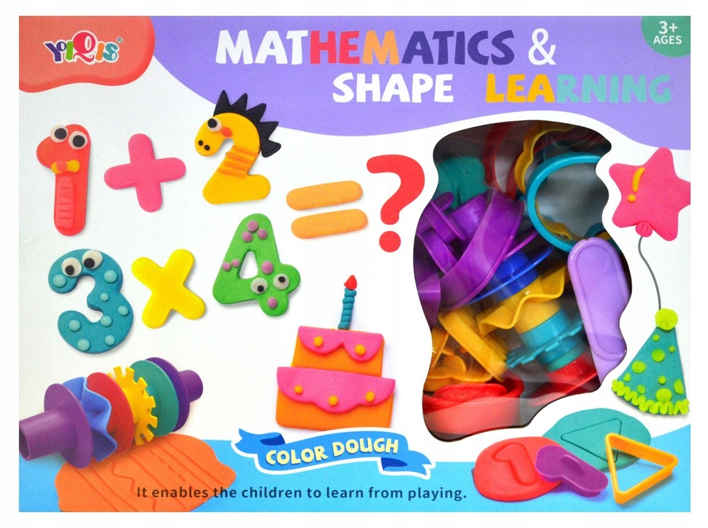 Masa plastyczna - zestaw do modelowania cyferki znaki matematyczne i ...