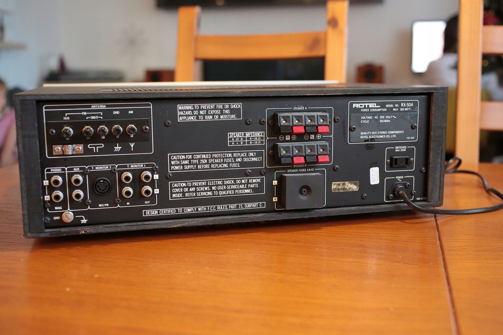 Amplituner vintage Rotel RX-504, stan jak nowy! - 12990174037 ...