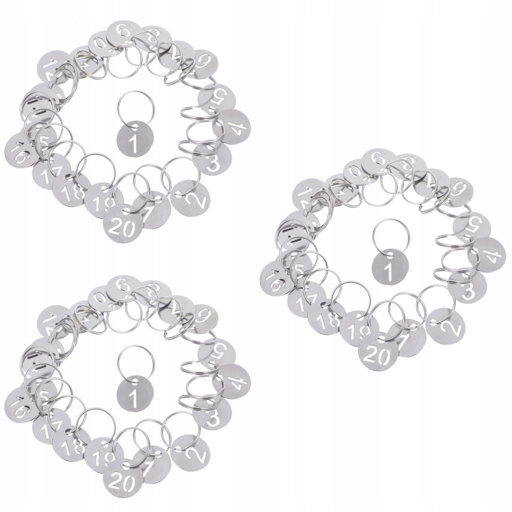 Metal Keychain Numbers Keychain Numbers 60 Pcs - 13357709544 ...