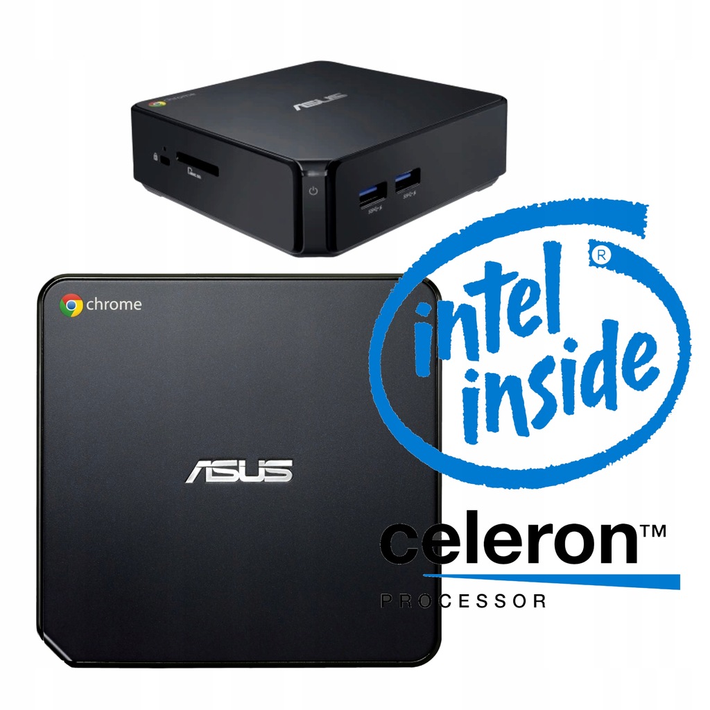 Micro komputer Mini PC ASUS Chromebox CN60 Celeron 2/16SSD Chrome HDMI ...