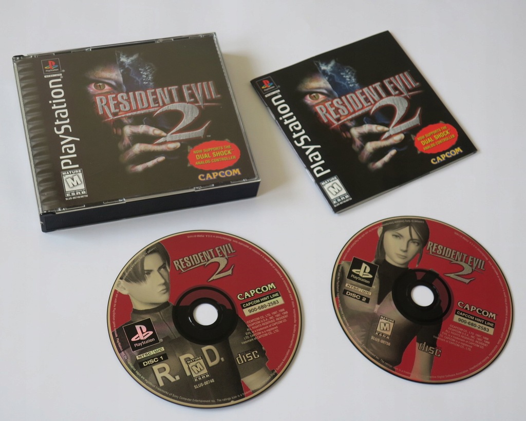 PS1 RESIDENT EVIL 2 DUAL SHOCK PLAYSTATION 1 PSX - 14289478966 - oficjalne archiwum Allegro