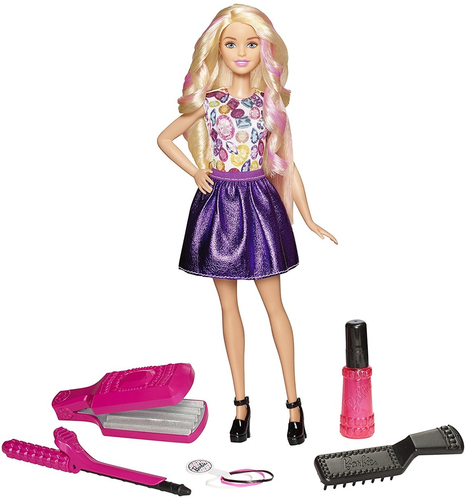 LALKA BARBIE DO CZESANIA I STYLIZACJI WŁOSÓW LOKI - 8458632665 ...