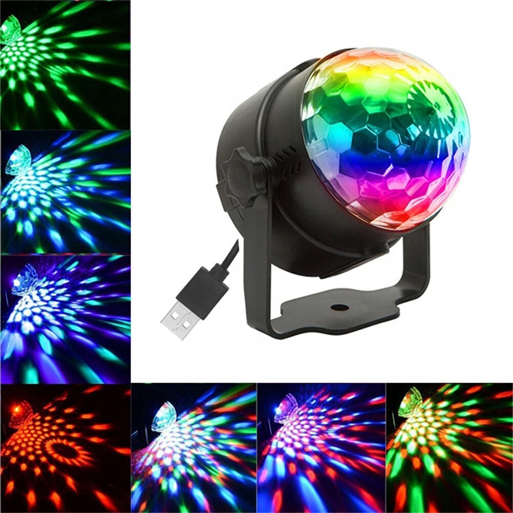 USB LED RGB Flash światła otoczenia kryształ KTV e - 12756119617 - oficjalne archiwum Allegro