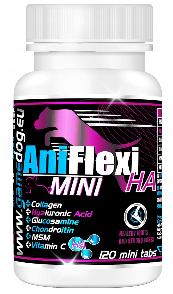 Купить GAMEDOG AniFlexi HA mini 120 таб для суставов и костей: отзывы, фото и характеристики на ...