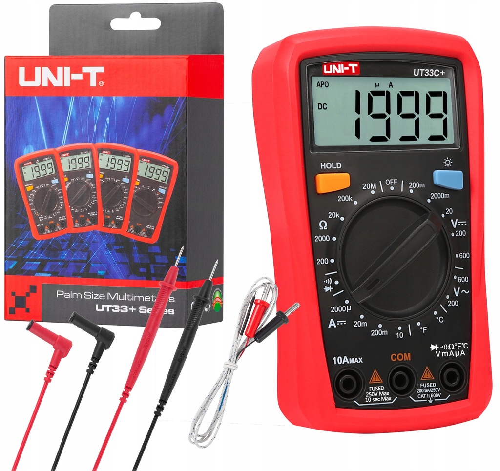 Miernik uniwersalny temperatura Uni-T UT33C+ - 10922720586 - oficjalne archiwum Allegro