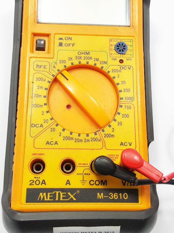 MULTIMETR MIERNIK METEX M-3610 - 8827672793 - oficjalne archiwum Allegro