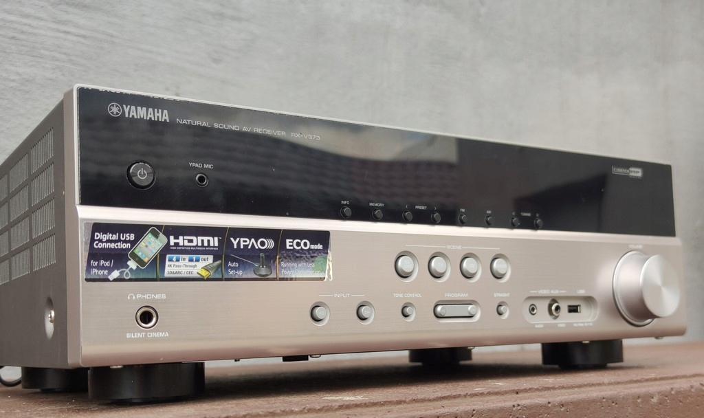 Yamaha RX-V373 amplituner 5.1 DTS USB HDMI iPhone - 13962541049 - oficjalne archiwum Allegro