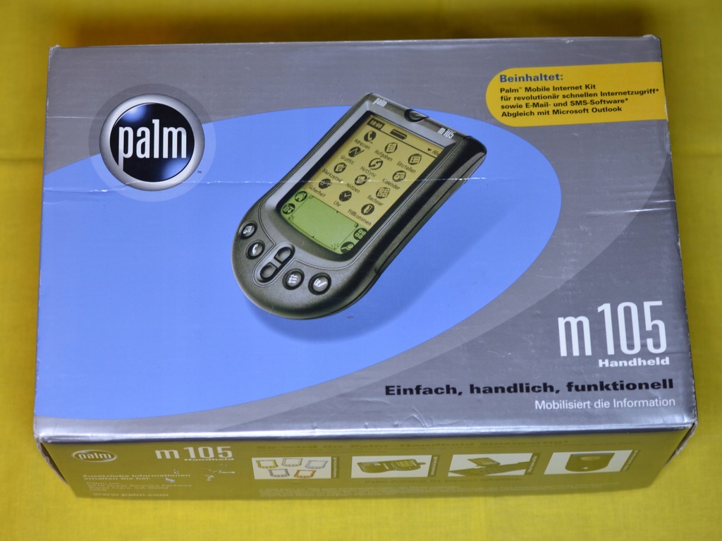 PALM M105 STARY PALMTOP ORGANIZER BOX CD STACJA - 11805092676 ...