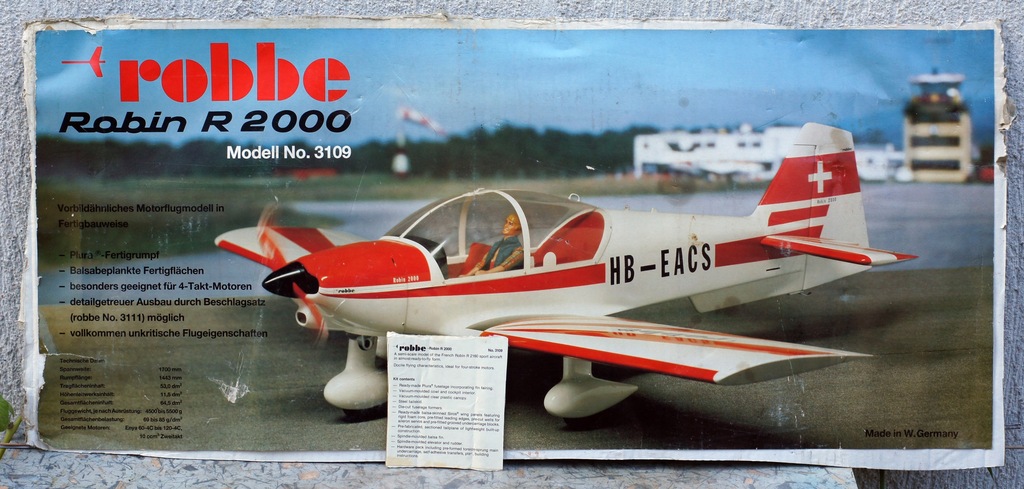 ROBBE JODEL ROBIN R 2000 - 14223490098 - oficjalne archiwum Allegro