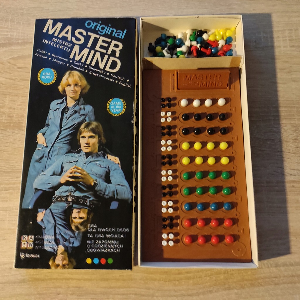 GRA LOGICZNA MASTER MIND Original KAW PRL 1977 r. - 15172678209 - oficjalne archiwum Allegro