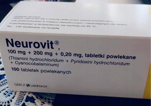 Neurovit witaminy grupa B B1 B6 B12 100 szt - 12706897520 - oficjalne archiwum Allegro