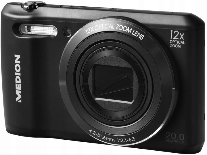 Aparaty cyfrowy kompaktowy zoom 24x 16 Mpix MEDION - 12131089350 ...
