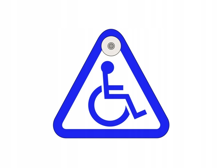 INWALIDA NIEPEŁNOSPRAWNY NAKLEJKA PRZYSSAWKA 12/13 - 11588988255 ...