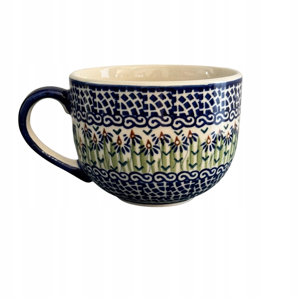 Filiżanka duża, kubek 500 ml dek. RC15 Ceramika Bolesławiec - 15492777849 - oficjalne archiwum ...