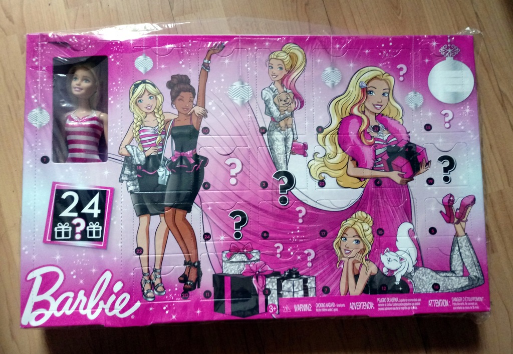 Kalendarz Adwentowy Barbie GFF61 2019 2020 lalka - 9477504279 ...