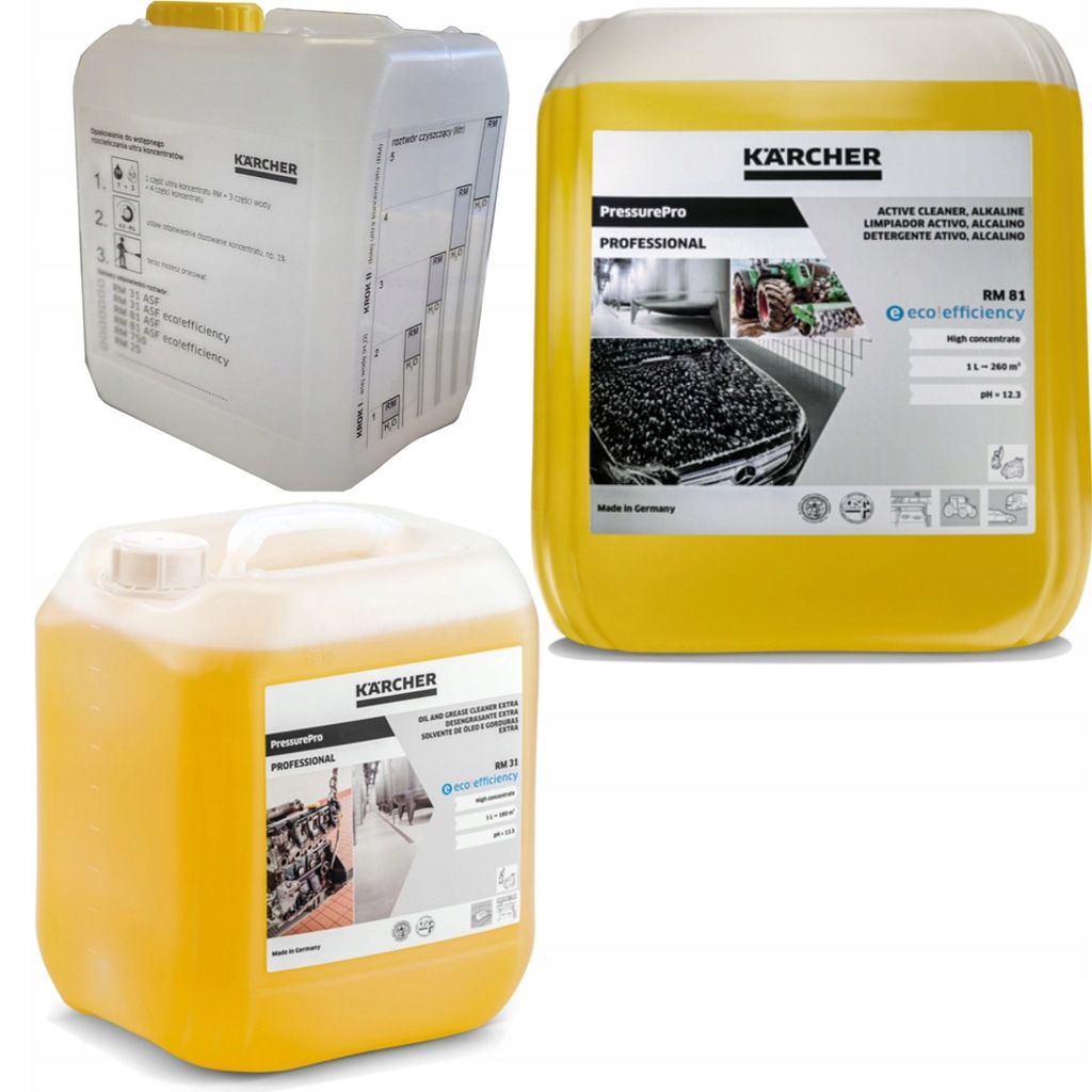 ZESTAW CHEMIA DO MYCIA KARCHER RM 31 RM 81 ECO 20L - 11783899604 ...