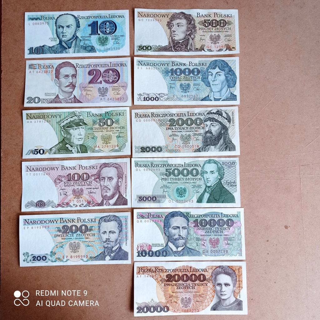 Banknoty PRL 11 szt - 10491058073 - oficjalne archiwum Allegro
