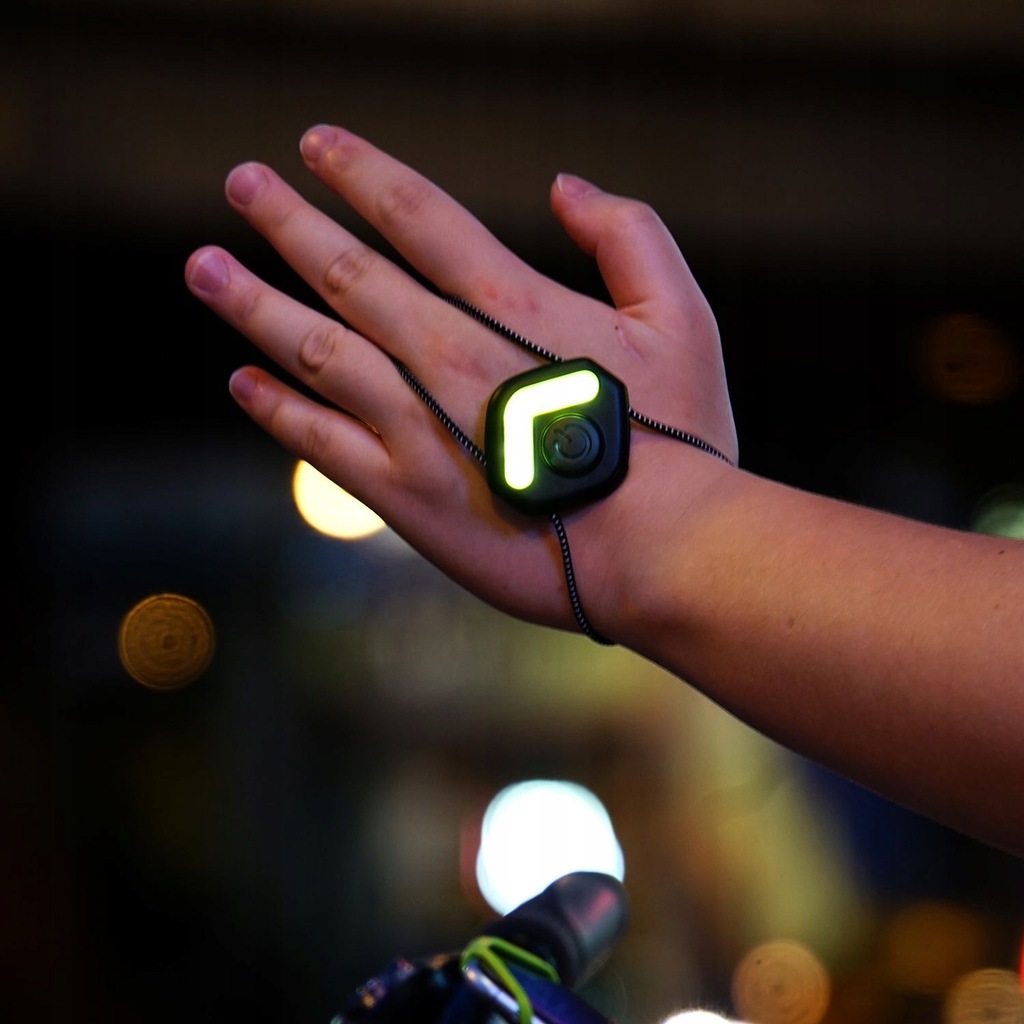 Rowerowe automatyczne kierunkowskazy LED na dłonie - 12222623049 ...