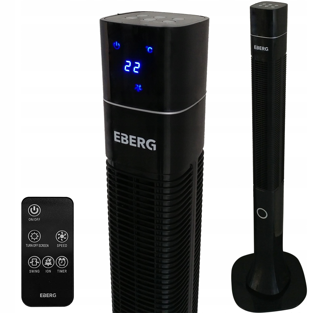 Wentylator kolumnowy EBERG 120cm LED JONIZACJA XXL - 8155432960 ...