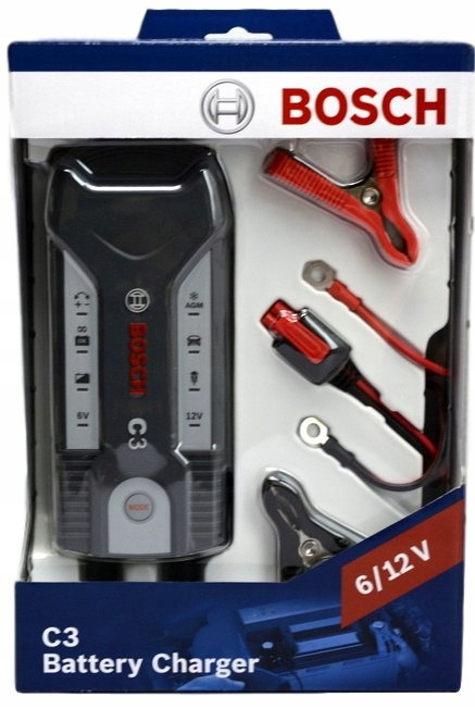 BOSCH C3 ŁADOWARKA PROSTOWNIK AKUMULATOROWY ŁADOWARKA 6V/12V 018999903M ...