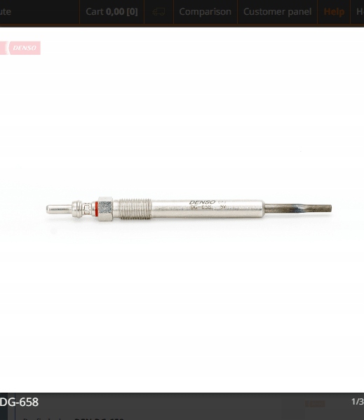 Heating plug denso dg-658 | Shop online XDALYS