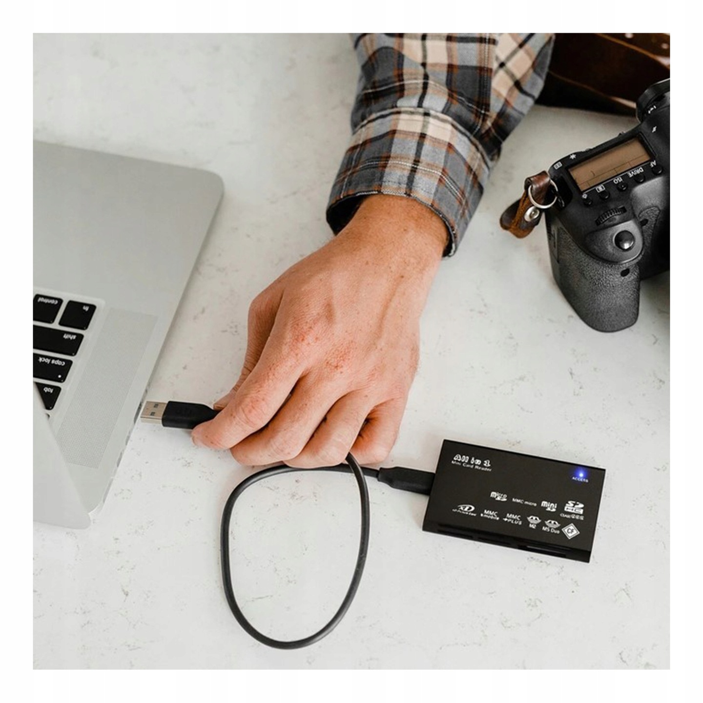 Quick universal memory card reader usb sd sdhc sdxc micro ms cf xd m2 🏷 ...