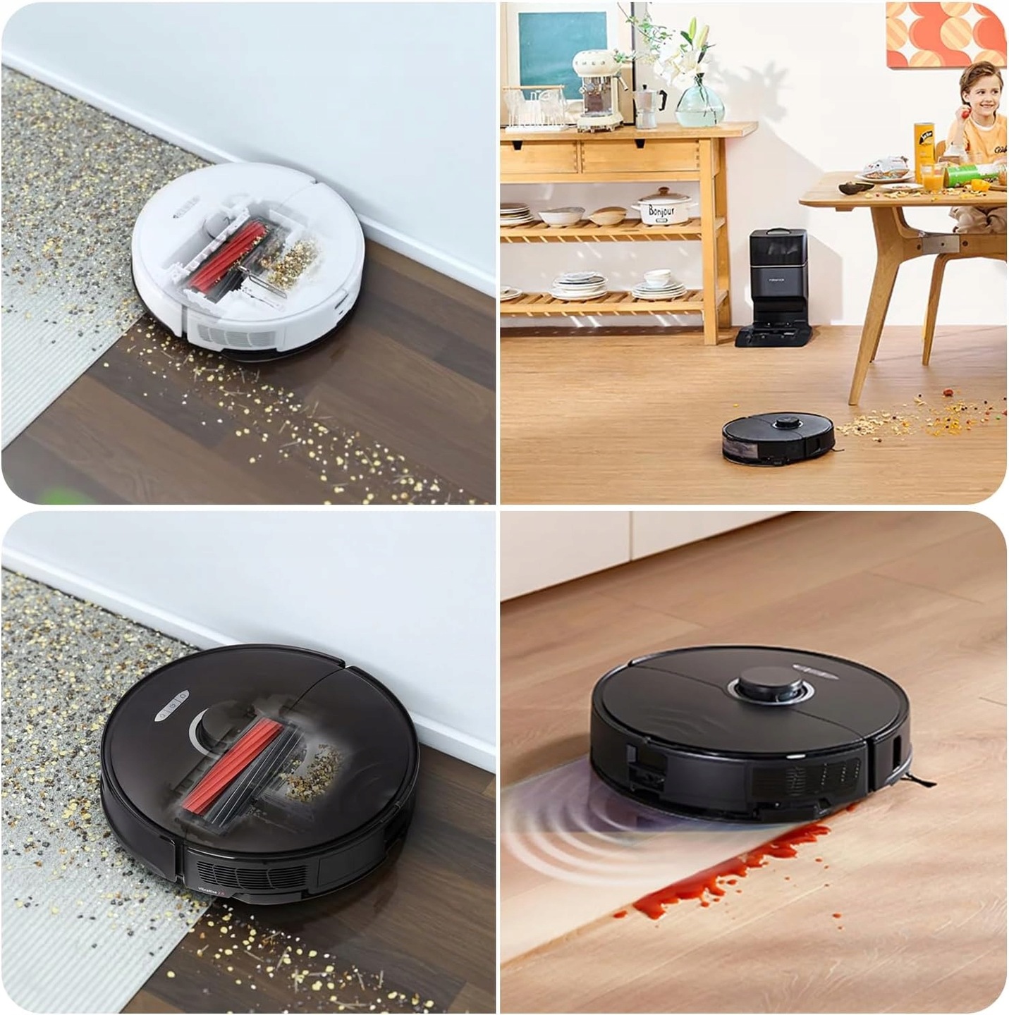 Rinkinys šepečiai rulonai filtrai šluostė į roborock s8 plus max maxv ...