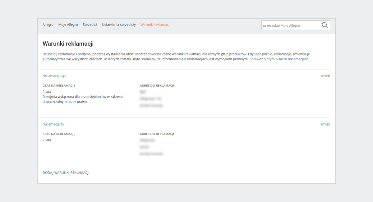 Reklamacja produktu: zasady i ustawienia – Pomoc dla sprzedających ...