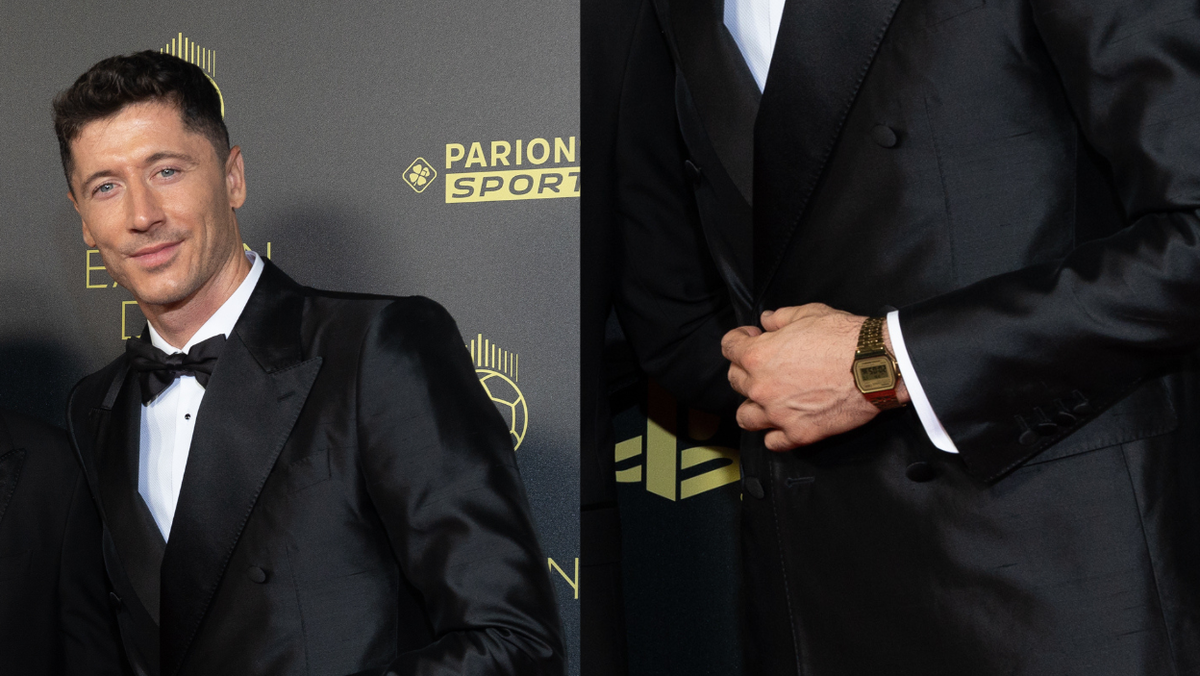 Robert Lewandowski zaskoczył zegarkiem na gali Złotej Piłki! Jego cena ...