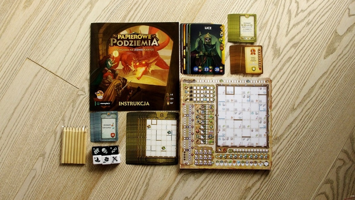 Papierowe podziemia – wykreślane przygody z kośćmi - Allegro.pl