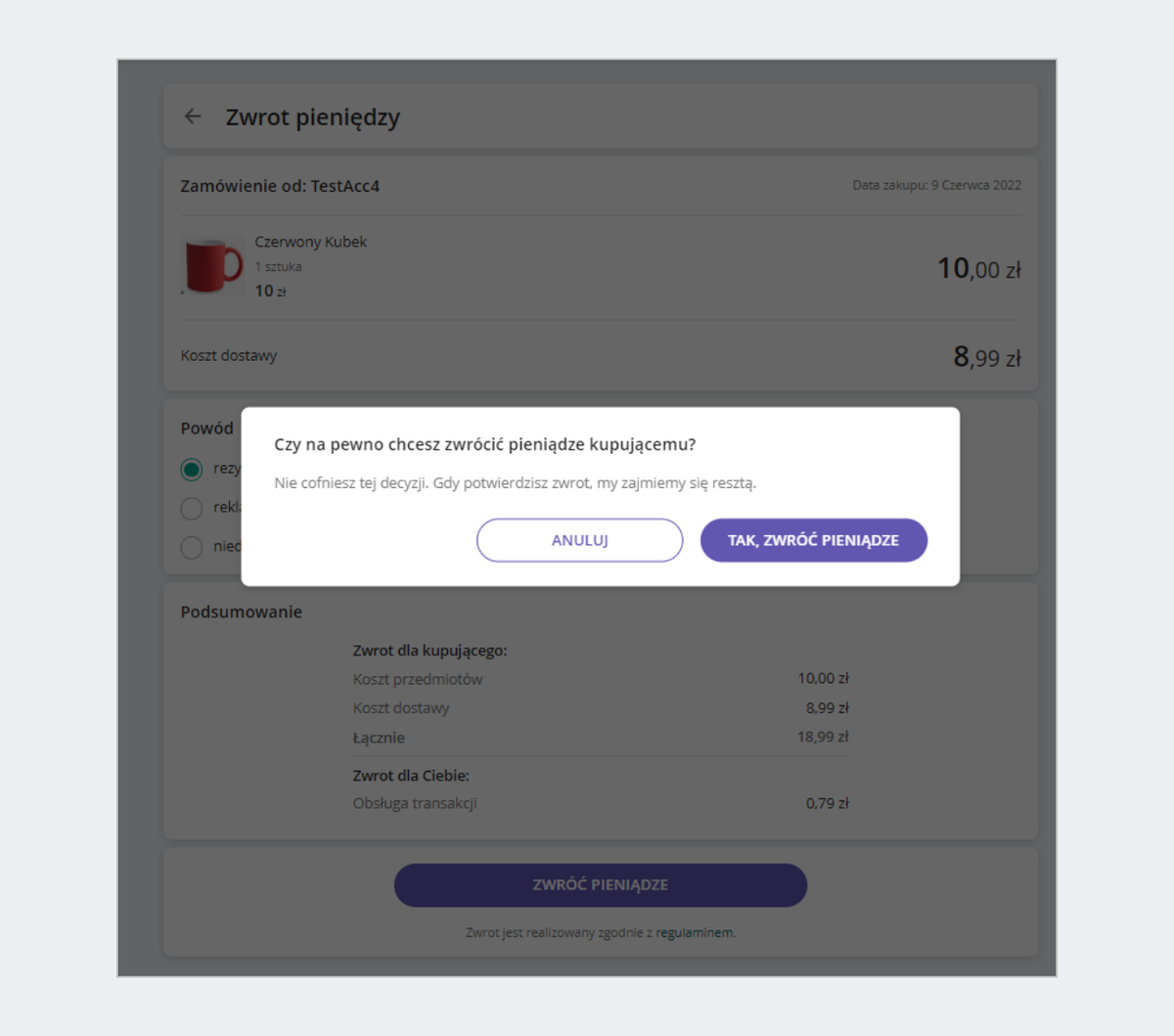 Jak zwrócić kupującemu wpłatę na Allegro Lokalnie - Allegro Pomoc