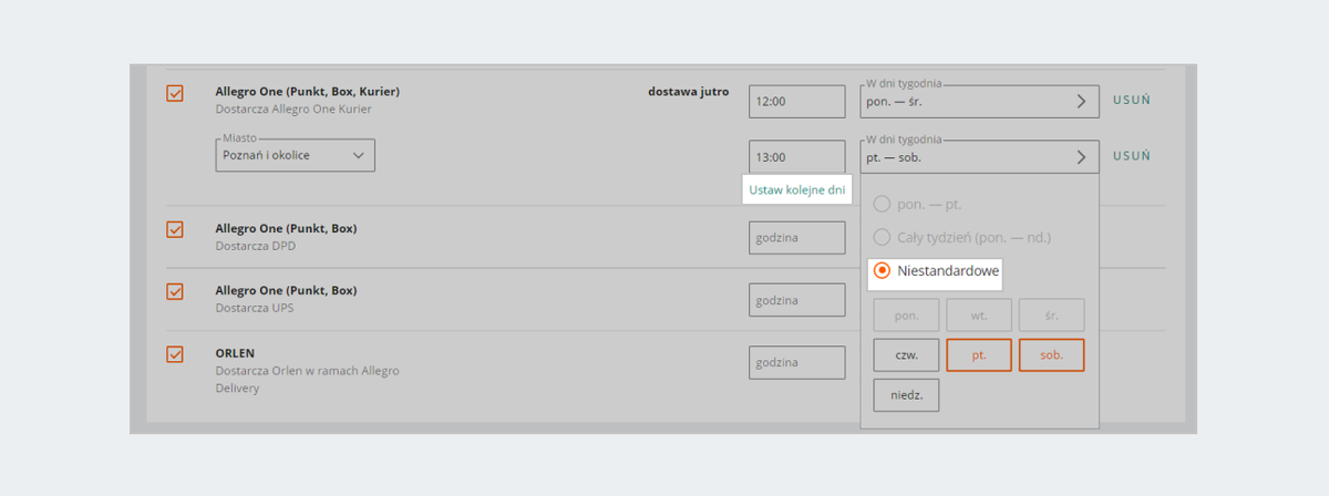 Czym jest godzina wysyłki tego samego dnia i jak ją ustawić – Wysyłka zamówienia tego samego ...