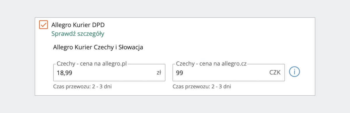 Metody dostawy DPD za granicę – Pomoc dla sprzedających – Allegro