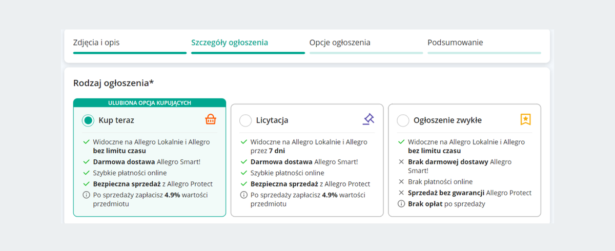 Jak Wystawić Ogłoszenie Na Allegro Lokalnie Allegro Pomoc