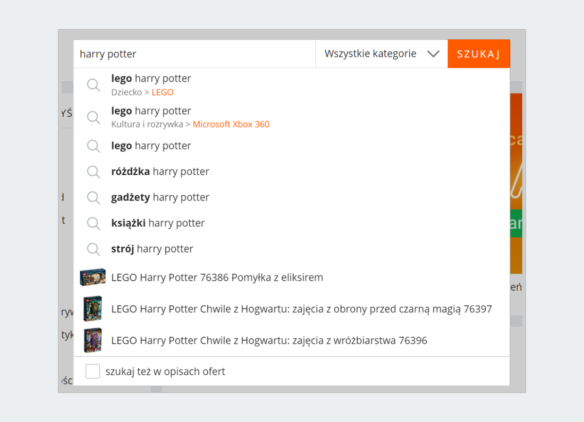 Jak korzystać z wyszukiwarki i znaleźć kilka produktów u tego samego ...