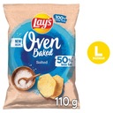 LAY'S OVEN BAKED Chipsy pieczone solone z solą 110G MNIEJ TŁUSZCZU (5900259128652) • Cena ...