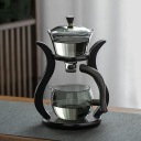 Lazy Kung Fu Glass Tea Set, Semi Automatic Drip With Infuser Glass ...