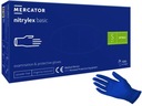 Rękawiczki nitrylowe bezpudrowe Mercator Nitrylex Classic r. S 100 szt ...