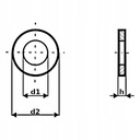 Alátét, kerek, 37 (M36)-200HV, B osztály, DIN 125 A - 1 db, (5905250339007) • Ár, Vélemények ...
