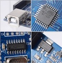 Moduł Atmel ATmega328 CH340 zgodny z Arduino UNO R3 + kabel USB + piny ...