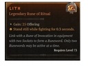 Lith Runa SEZON Diablo 4 D4 Rune • Cena, Opinie - Allegro