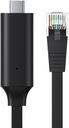KABEL KONSOLOWY USBC USB-C 2.0 DO RS232 WIN10 CISCO RJ45 3M PŁASKI ...